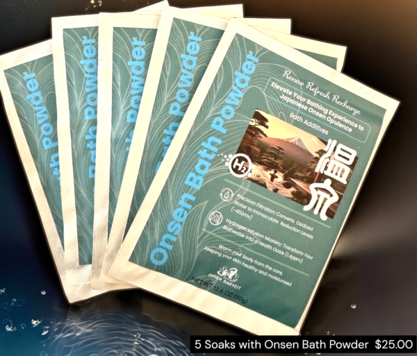 Onsen Bath Powder x 5 Packages – Redox Bath Additive